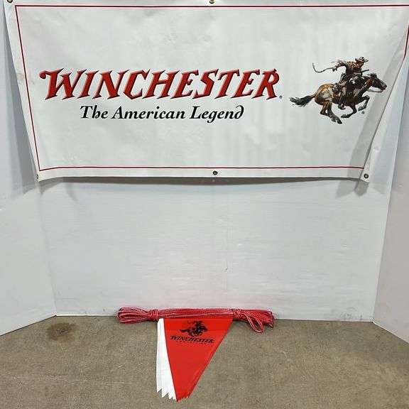 Winchester "The American Legend" vinyl banner, all grommets are ...
