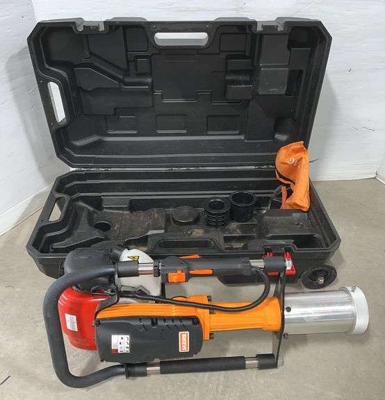 Skidril gas powered fence post pile driver, 4-stroke, 37.7cc, only used ...