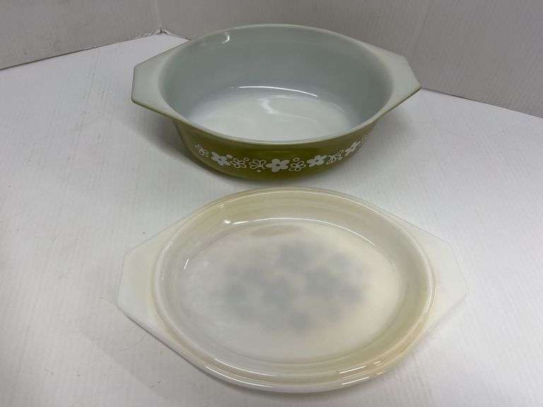 Pyrex spring blossom 2 1/2-quart casserole dish with lid, Pyrex spring ...