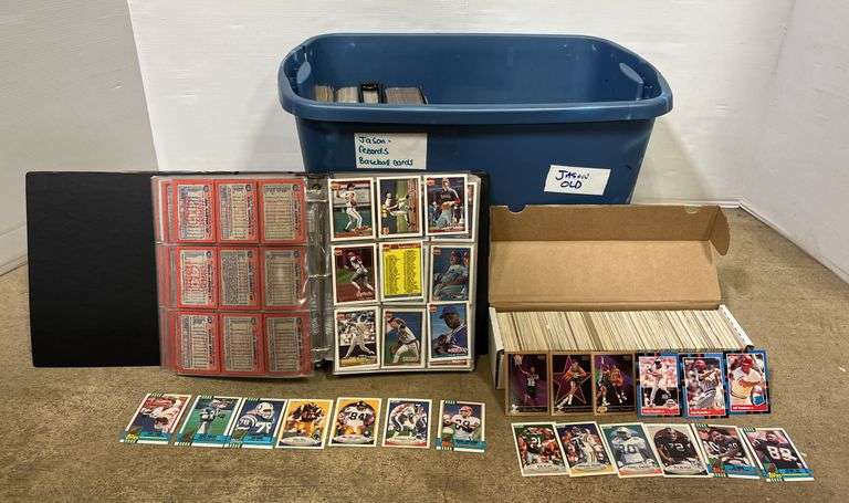 Sports cards, include: Possibly Complete sets in pages and binders with ...