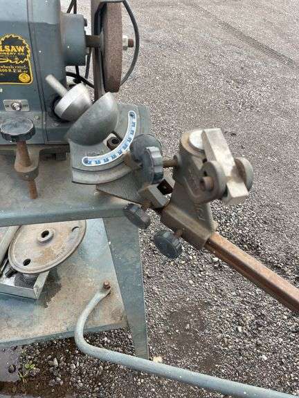 Foley Belsaw saw/blade sharpener, seller has stored inside, but has ...