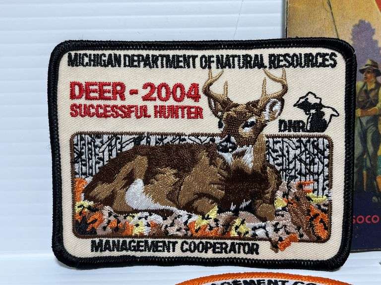(2) Successful deer hunter patches from 2004 and 2011; Vintage 1940 ...
