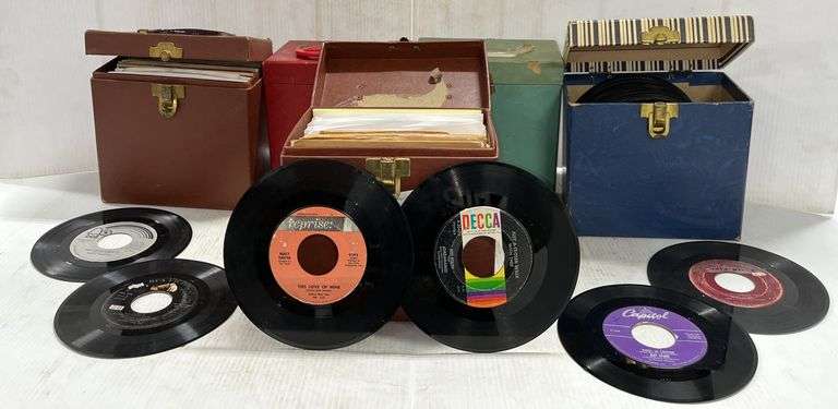 (5) Cases of 45 RPM Records from the 1950's - Albrecht Auction Service