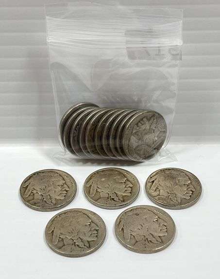 (15) Buffalo nickels, includes: 1915, 1921. 1920-S, 1928-S, and 1917 ...