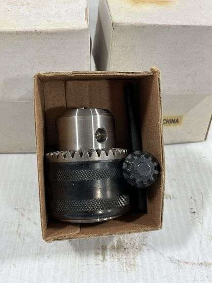 (5) Drill press chucks, no. 2 morse tapers, 5/8" - Albrecht Auction Service