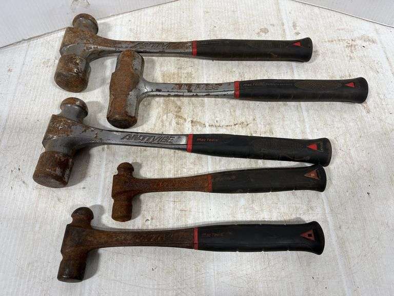 Set of (5) MAC hammers, up to 16" - Albrecht Auction Service