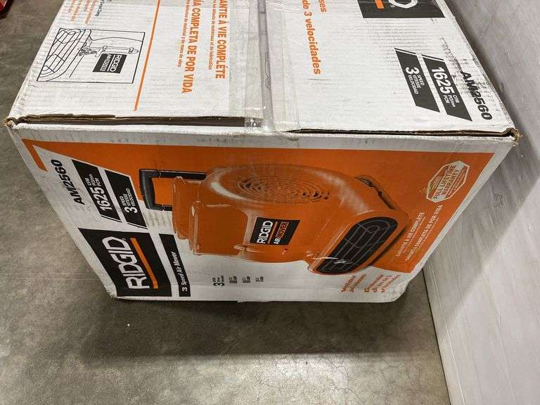 RIDGID Commercial air mover/dry out fan, 1625 CFM of air movement ...