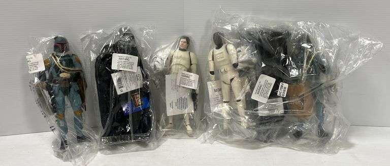 (6) 1996 Vintage large Star Wars figures, 9 3/4"H, all new - Albrecht ...