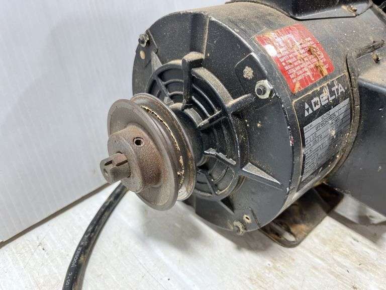 Delta electric motor, 1 1/2 HP, 115V/230V, was wired to run off a ...