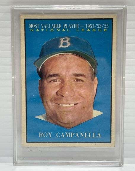 1961 Topps Roy Campanella card, ungraded - Albrecht Auction Service