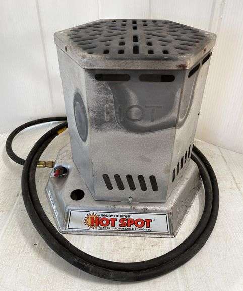 Reddy Heater, 25,000 BTU, hot spot propane heater, push button ignitor ...