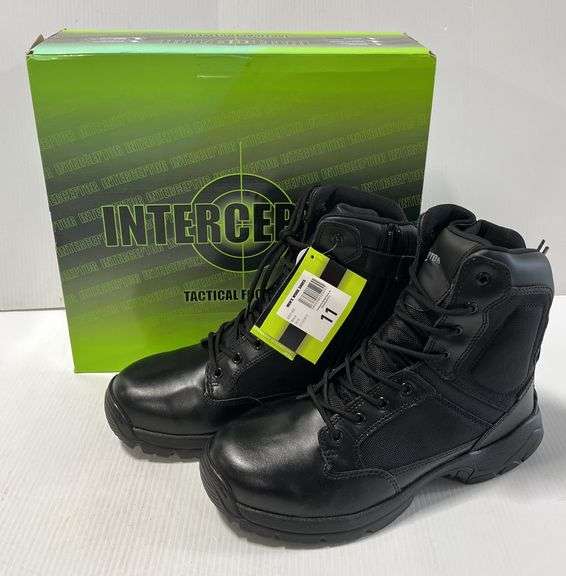 Interceptor tactical footwear boots, size 11, good - Albrecht Auction ...