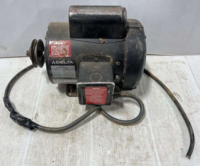 Delta electric motor, 1 1/2 HP, 115V/230V, was wired to run off a ...