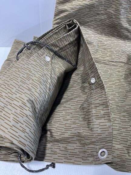 (4) German military tarps, 12' x 12', good - Albrecht Auction Service