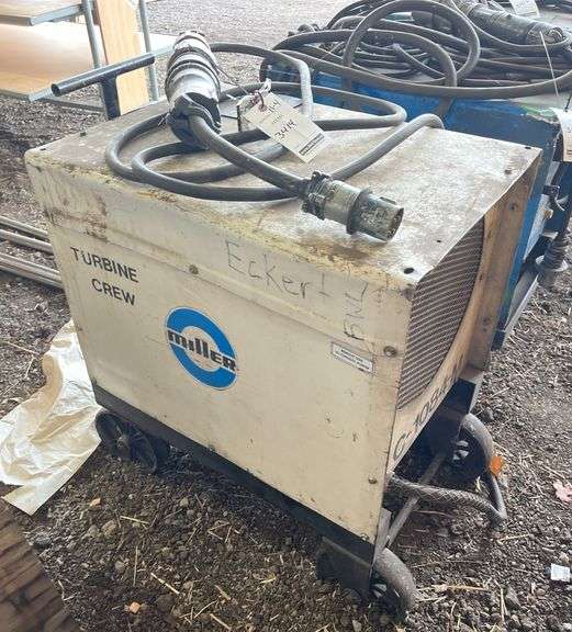 Miller Dialarc 250/250 AMP single phase welder with cart and cables ...