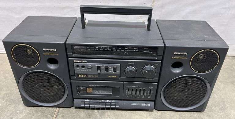 Panasonic portable stereo system, 24"W x 7"D x 10"H, good - Albrecht ...