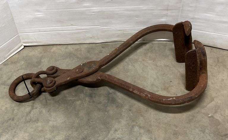 Antique ice block lifter, 27"L , used for lifting large block of ice ...