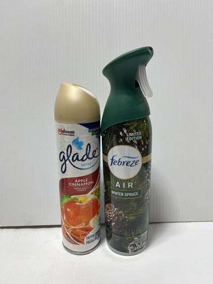 (4) Febreze air winter spruce, (3) Glade apple cinnamon, Chesapeake Bay ...