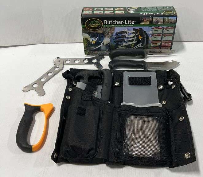 Butcher Lite 8-piece field butcher kit with belt scabbard - Albrecht ...