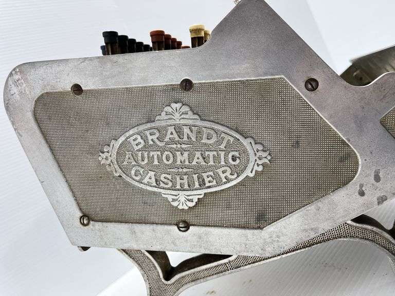 Brandt Antique cashier machine, 9"W x 12"D x 11"H - Albrecht Auction ...