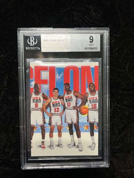 1991 to 1992 Skybox Team USA Barcelona Olympics Dream Team 3-card set ...