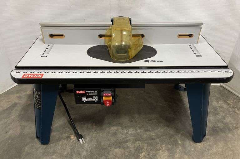 RYOBI A25RT02 router table, accepts 120VAC 60Hz 15A, 32"W, good, used ...