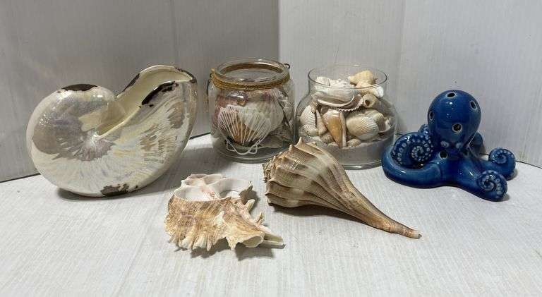 Blue octopus, nice detail, had string lights inside to light-up; Off ...