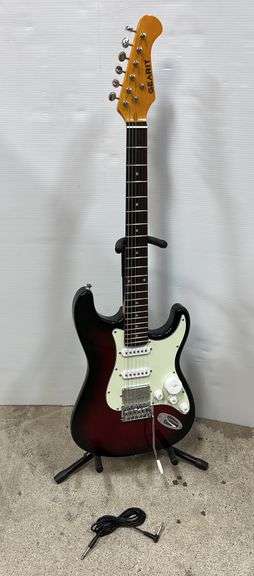 Full size Strat style Gearit electric guitar, mahogany body, red in ...