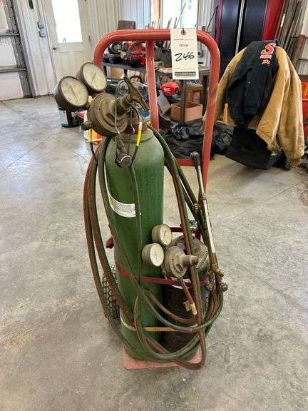 Torch Kit Victor Regulators Hose Dolly And Victor Model 315fc Torch
