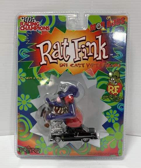 Big Daddy Roth's Rat Fink die-cast with figure, 20 years old, NIP - Albrecht Auction Service