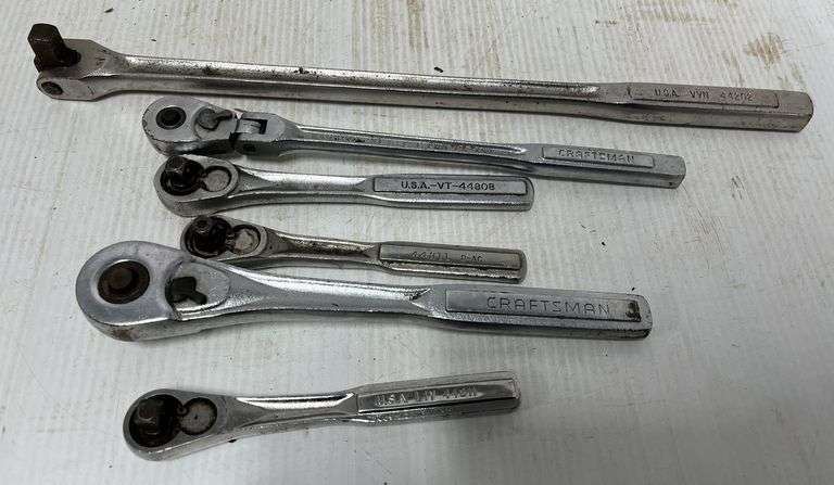 (6) Craftsman ratchets, various sizes, good - Albrecht Auction Service