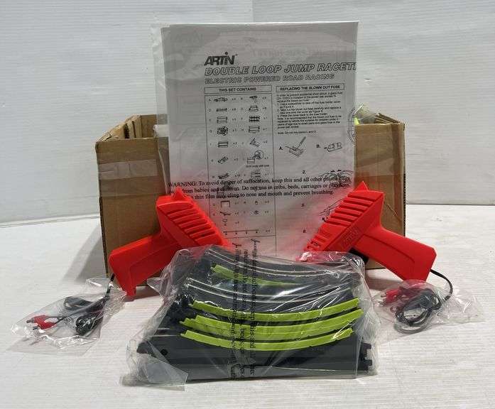 Action double loop jump electric race track with instructions, new ...