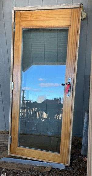 Thermopane exterior door, 36" x 82 1/2", good - Albrecht Auction Service