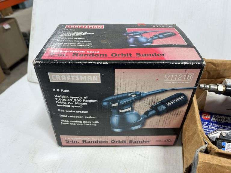 Brad nailer and stapler kit with nails and staples, Craftsman 5" random ...