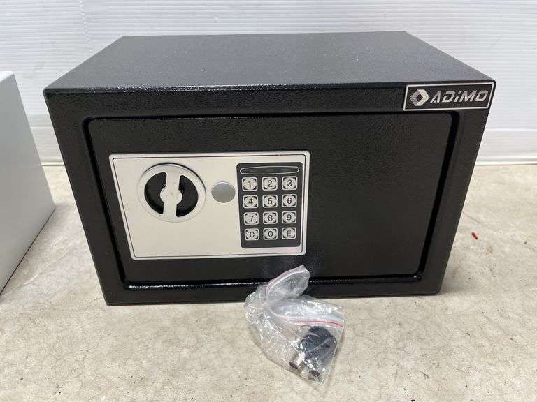 Adimo safe with keys, and Stalwart safe with keys, both- 13"W, unused ...