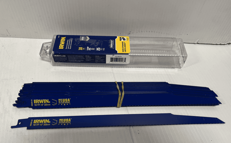 (25) Irwin metal cutting reciprocating saw blades, 12", no. 2018878, 18 ...