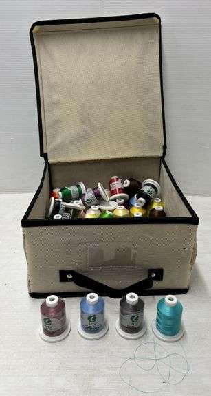 (52) Spools 100% Ultra Brite Trilobal polyester thread, 1,100 yards per ...