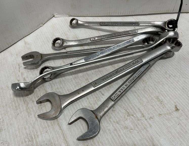 (7) Large Craftsman wrenches - Albrecht Auction Service