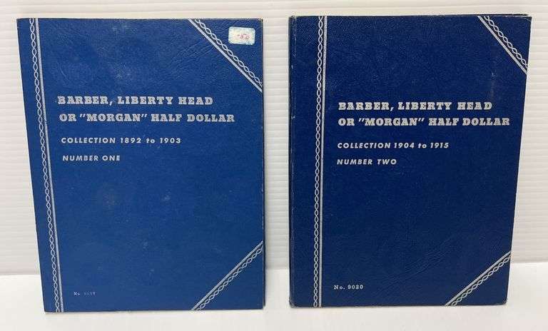 Book of Barber Half Dollars and (9) Quarters from 1892 to 1902, 90% ...