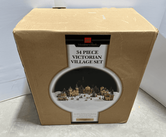 Member's Mark 34-piece Victorian Village set, missing one piece of the ...