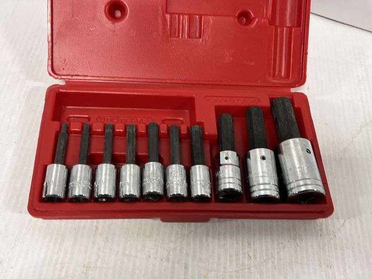 1/2" Drive proto metric allen wrench 10-piece set, 4mm-17mm, good ...