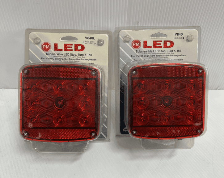 Pair of LED submersible stop/tail/turn lights, 1- driver's side, 1 ...
