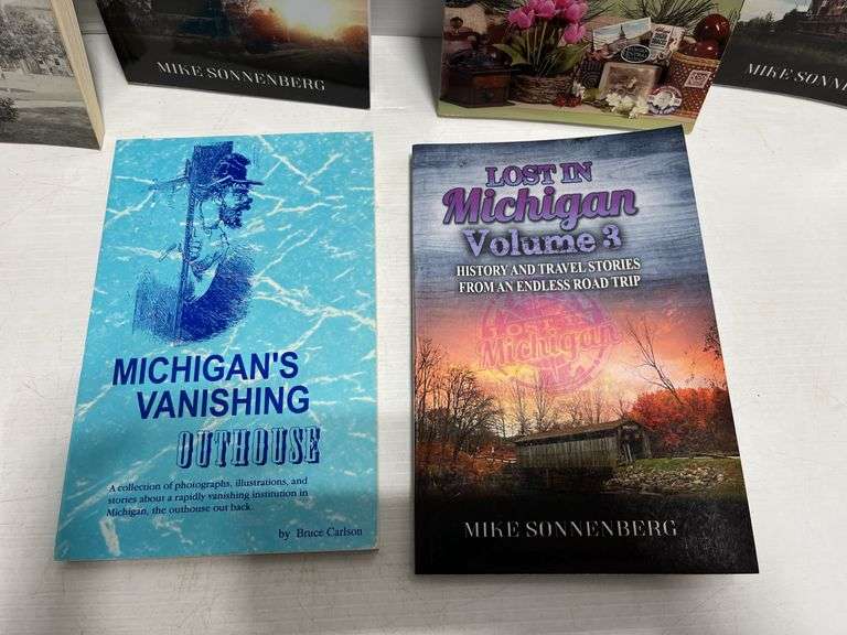 (6) Michigan History and Travel paperback books, includes: "Three Lost ...