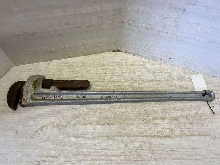 Ridgid 48" Aluminum Pipe Wrench - Albrecht Auction Service