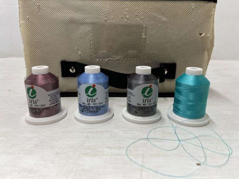 (52) Spools 100% Ultra Brite Trilobal polyester thread, 1,100 yards per ...