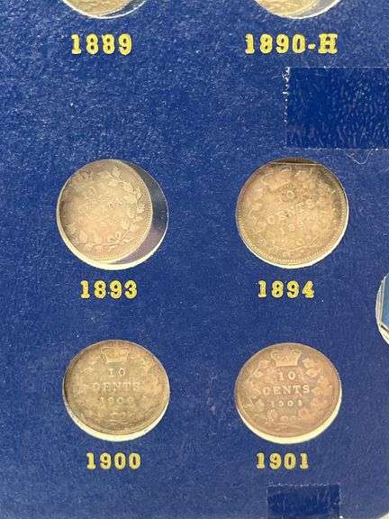 Canadian Dimes from 1870 to 1977, Almost All have Silver Except for the ...