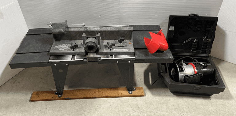 Sears-Craftsman router and router table, table- 35"W, both work well ...