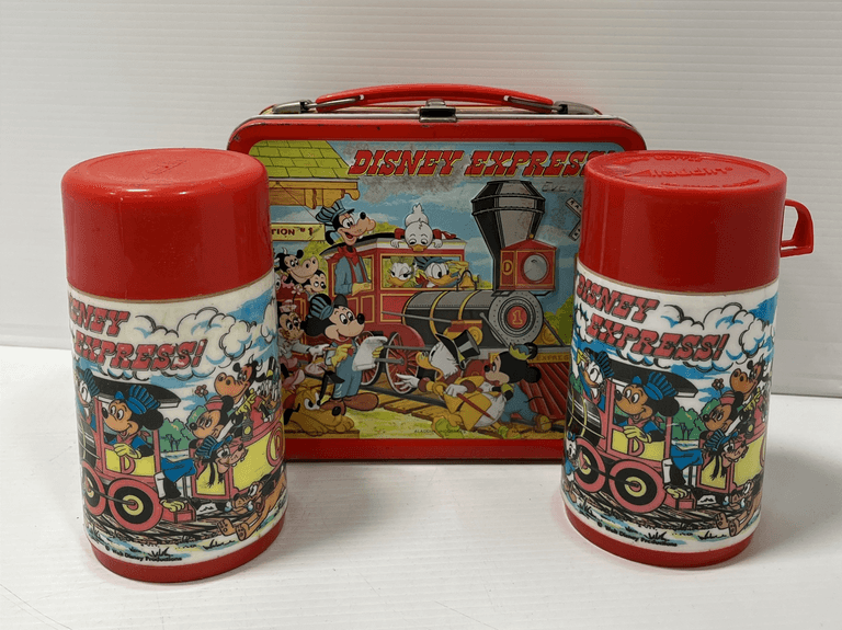 Disney Express lunch box and (2) thermoses by Aladdin Industries ...