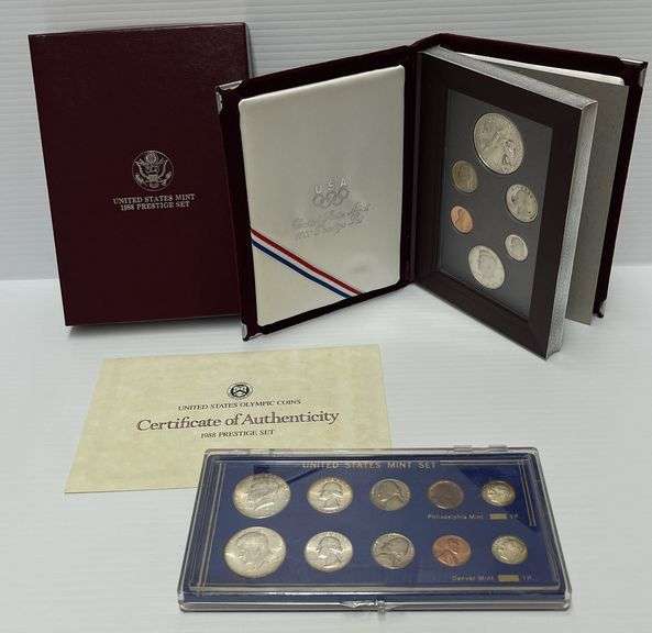 1964 US Mint P and D Set, and a 1988 US Mint Prestige Set - Albrecht ...