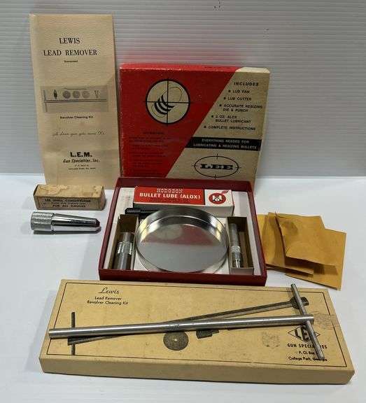 Lee Bullet lubricating and sizing kit in box, Lee shell conditioner for ...